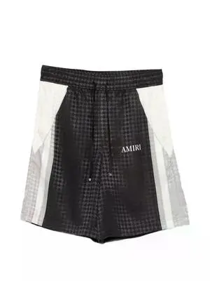 Amiri Patterned Drawstring Shorts - Black