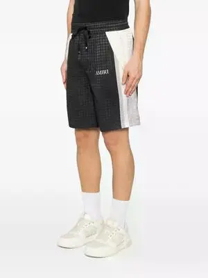 Amiri Patterned Drawstring Shorts - Black