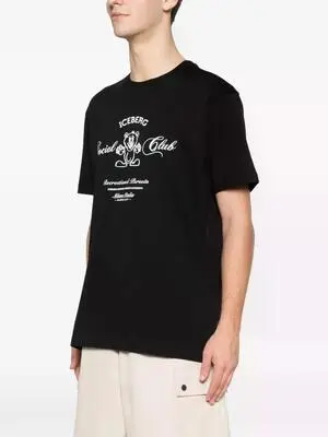 Iceberg Social Club Graphic T-shirt - Black
