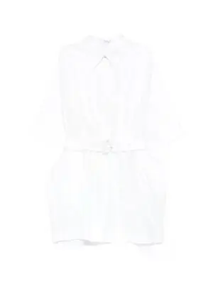 Givenchy Belted Shirt Mini Dress - White