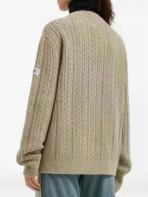 MAISON MARGIELA V-neck Cable-knit Sweater
