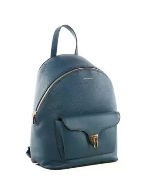 COCCINELLE Leather Backpack With Front Pocket