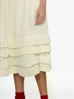 Comme Des Garçons Ruffled Midi Skirt