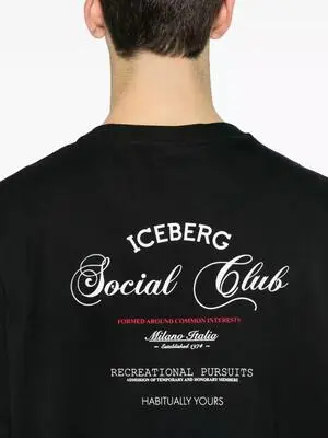 Iceberg Logo Crew Neck T-shirt