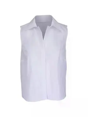 Vince Collared Sleeveless Blouse
