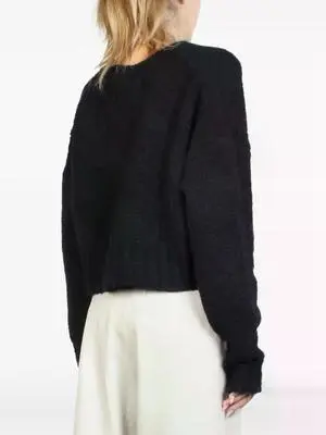Malloni V-neck Cropped Sweater