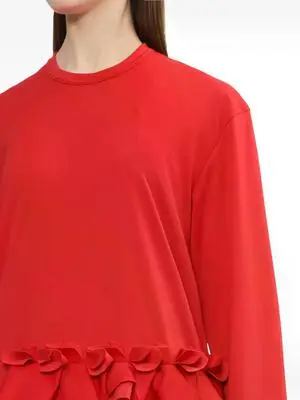 Comme Des Garçons Ruffled-hem Top