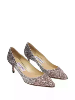 JIMMY CHOO Romy Glittered Pumps - Grey