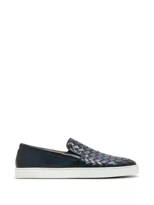 Magnanni Woven Leather Sneakers