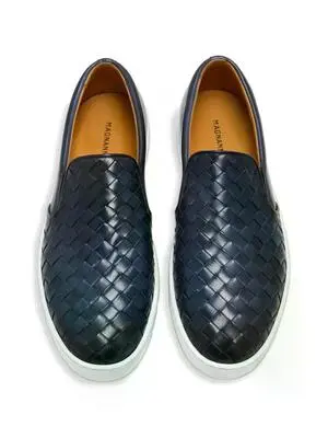 Magnanni Woven Leather Sneakers