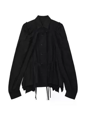 Yohji Yamamoto Balloon-sleeve Drawstring Top