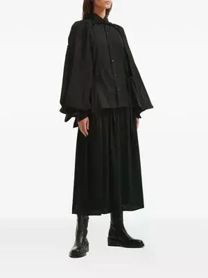 Yohji Yamamoto Balloon-sleeve Drawstring Top