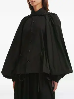 Yohji Yamamoto Balloon-sleeve Drawstring Top
