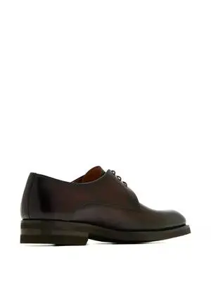 Magnanni Leather Derby Shoes - Brown