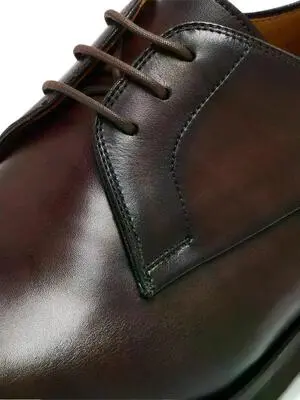 Magnanni Leather Derby Shoes - Brown