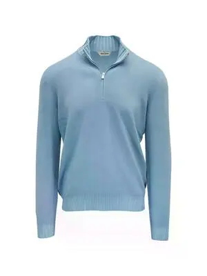 GRAN SASSO Half-zip Sweater - Blue