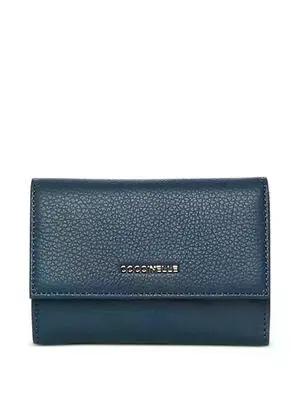 COCCINELLE Logo-plaque Leather Wallet - Blue