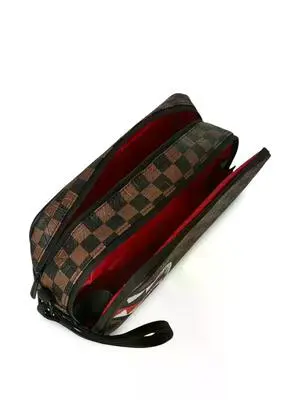 SPRAYGROUND Check-pattern Wash Bag