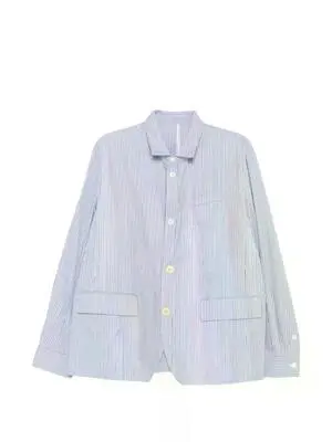 Sacai Striped Poplin Shirt Jacket