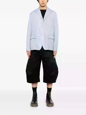 Sacai Striped Poplin Shirt Jacket