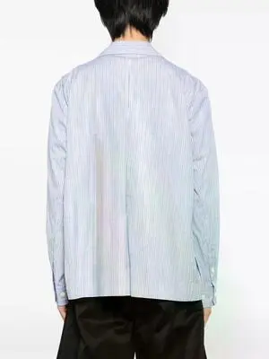 Sacai Striped Poplin Shirt Jacket