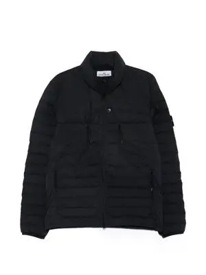 Stone Island Zip-fastening Quilted Jacket - Blue