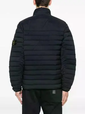 Stone Island Zip-fastening Quilted Jacket - Blue