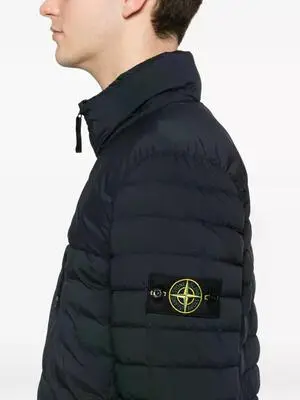 Stone Island Zip-fastening Quilted Jacket - Blue