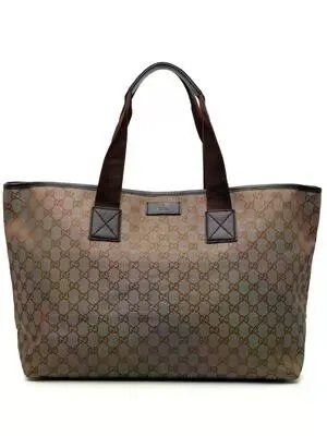 Gucci Gg Metallic Canvas Tote Bag