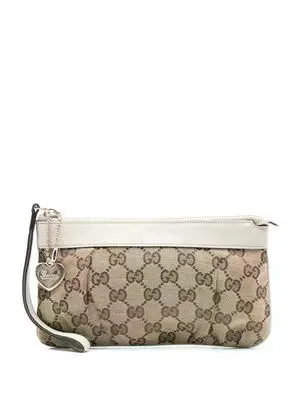 Gucci 2000-2015 Gg Canvas Wristlet Pouch
