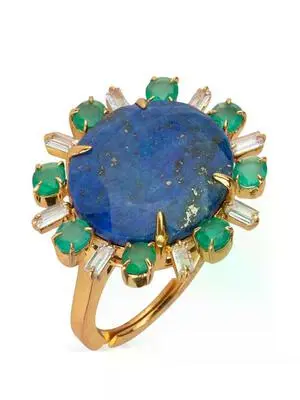 BOUNKIT JEWELRY Elsa Lapis Lazuli Ring - Gold