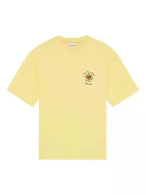 Drole De Monsieur Floral Print T-shirt - Yellow