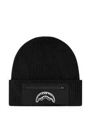 SPRAYGROUND Zip-detail Beanie - Black