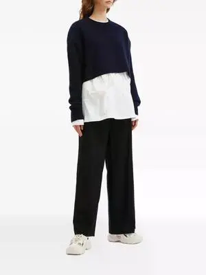 ENFOLD Ribbed Cropped Sweater