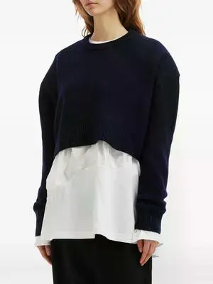 ENFOLD Ribbed Cropped Sweater