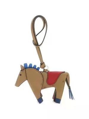 Michael Kors Horse Charm Keyring - Brown