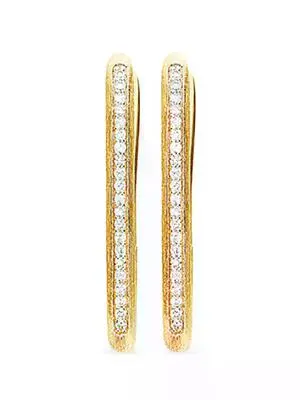 NANIS 18k Yellow Diamond Hoop Earrings - Gold