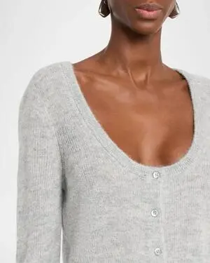 Paige Fortuna Wool Cardigan - Hthrgrey