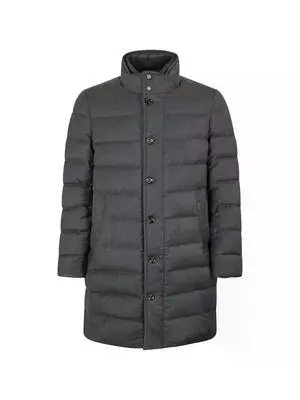 MOORER Button Padded Coat - Grey