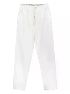PANAMA ROUTE Drawstring Cotton Track Pants