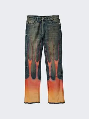 WHO DECIDES WAR Flame Denim Jeans