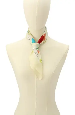 Kate Spade New York Self Love Club Silk Bandana - Ivory Multi