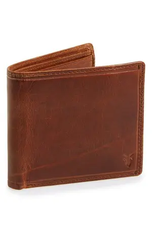 Frye Logan' Leather Billfold Wallet - Cognac