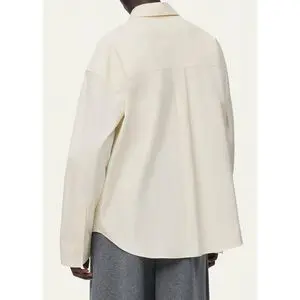 Loewe Embroidered Anagram Pocket Button-down Shirt - Ecru