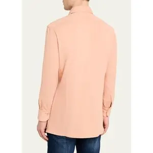 Kiton Nerano Cotton Pique Button-down Shirt