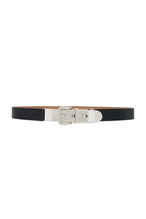 Ralph Lauren Skinny Calfskin Leather Belt - Lux Navy