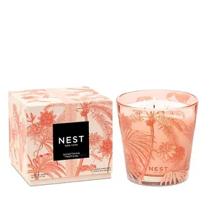 NEST NEW YORK Something Tropical Decorative 3 Wick Candle - Coral