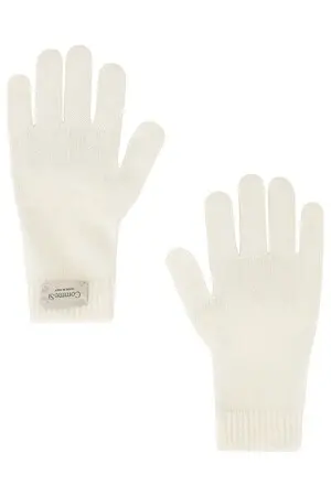 Comme Si Cashmere Short Gloves - Cream