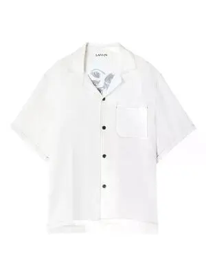 LANVIN Chest-pocket Back-graphic Shirt