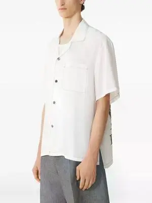 LANVIN Chest-pocket Back-graphic Shirt